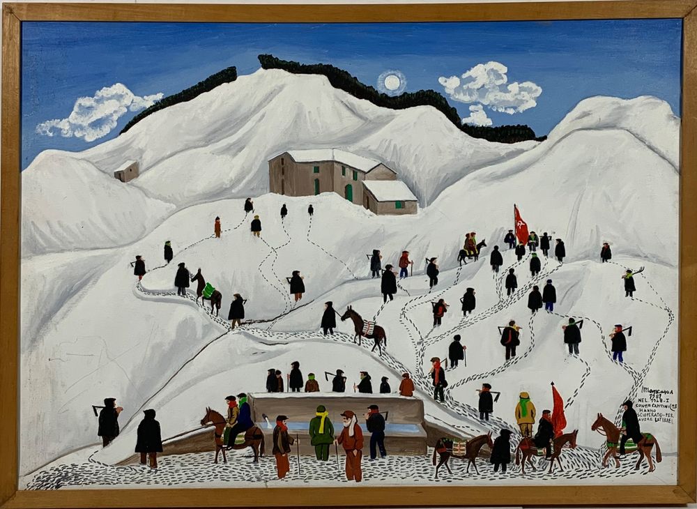 Antonino Mancuso Fuoco (1921-1996) Winterlandschaft Gemälde | Kaufen ...