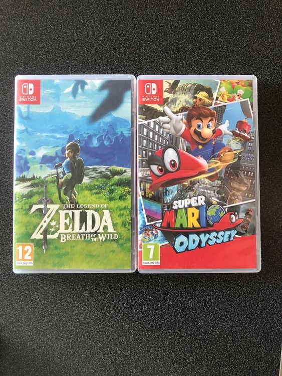 Zelda Breath of the Wild & Super Mario Odyssey (Gebraucht) in Pieterlen für CHF 60 – mit ...