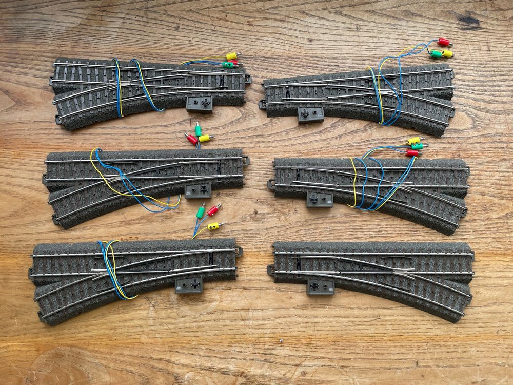 Set aus 6 Stück Märklin C-Gleis Weichen H0 (Serie 29) | Kaufen auf Ricardo