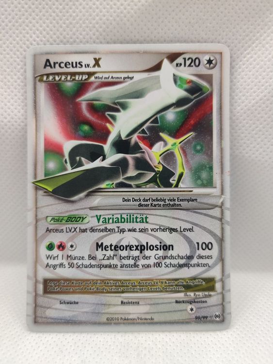 Arceus Level X Pokemon Karte Holo TCG AR95 (Gebraucht) in Bottighofen ...