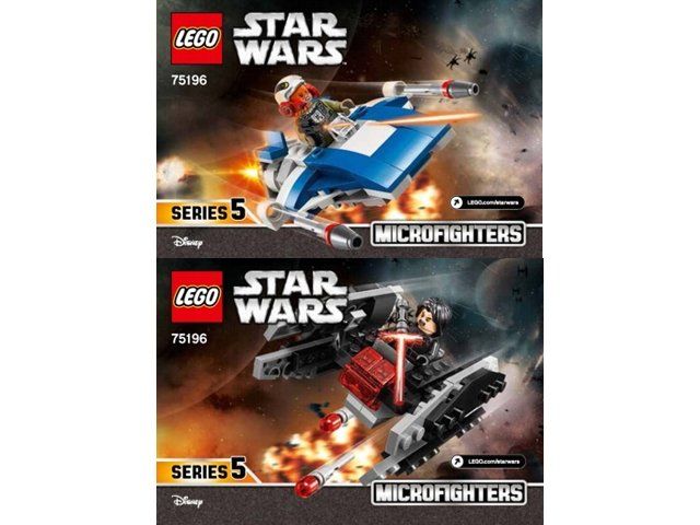 LEGO® 75196 Star Wars - A-Wing vs. TIE Silencer Microfighter (Neu ...