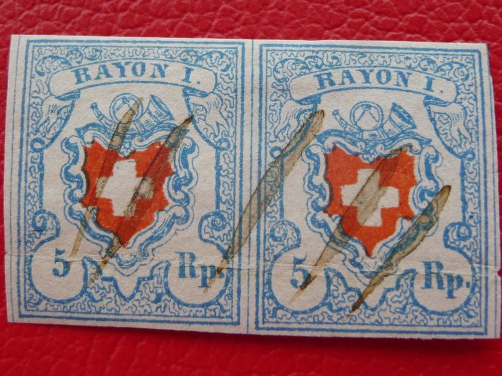 Rayon I (hellblau): 17II.1.04, T.21+22 C2-LU, TINTE 1'000.-+ (Gebraucht ...