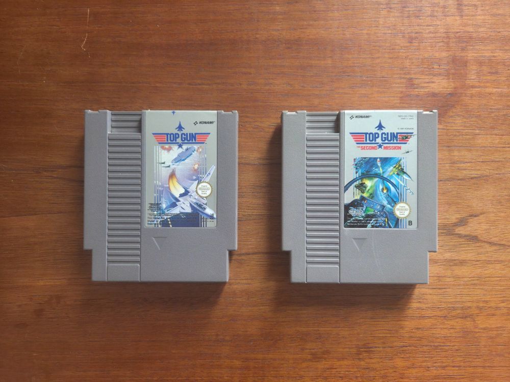 Top Gun & Top Gun Second Mission Nintendo Nes Pal B Konami (Gebraucht ...