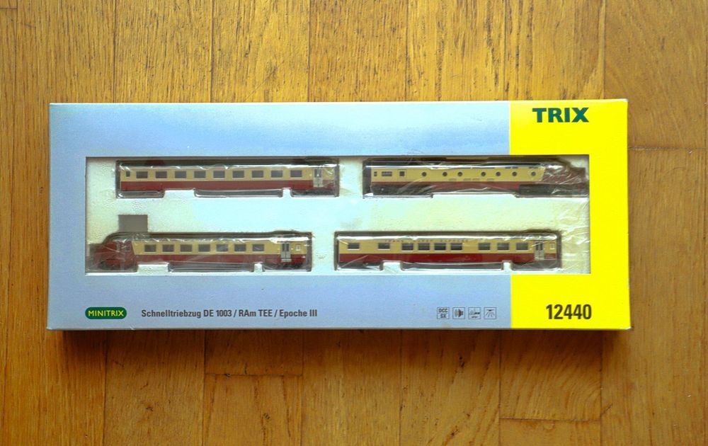Trix 12440 - N - Schnelltriebzug DE 1003 /RAm TEE Epoche III (Neu und ...