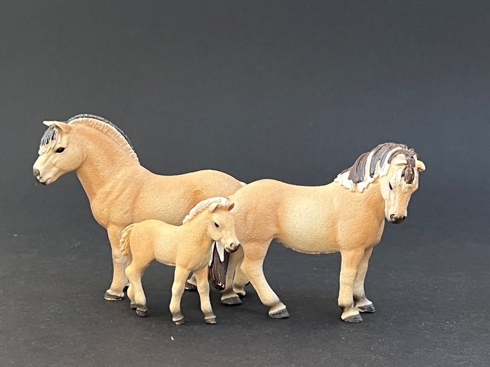 Schleich Fjordpferde Stute Hengst Fjordpferd Fjord Pferd | Kaufen auf Ricardo