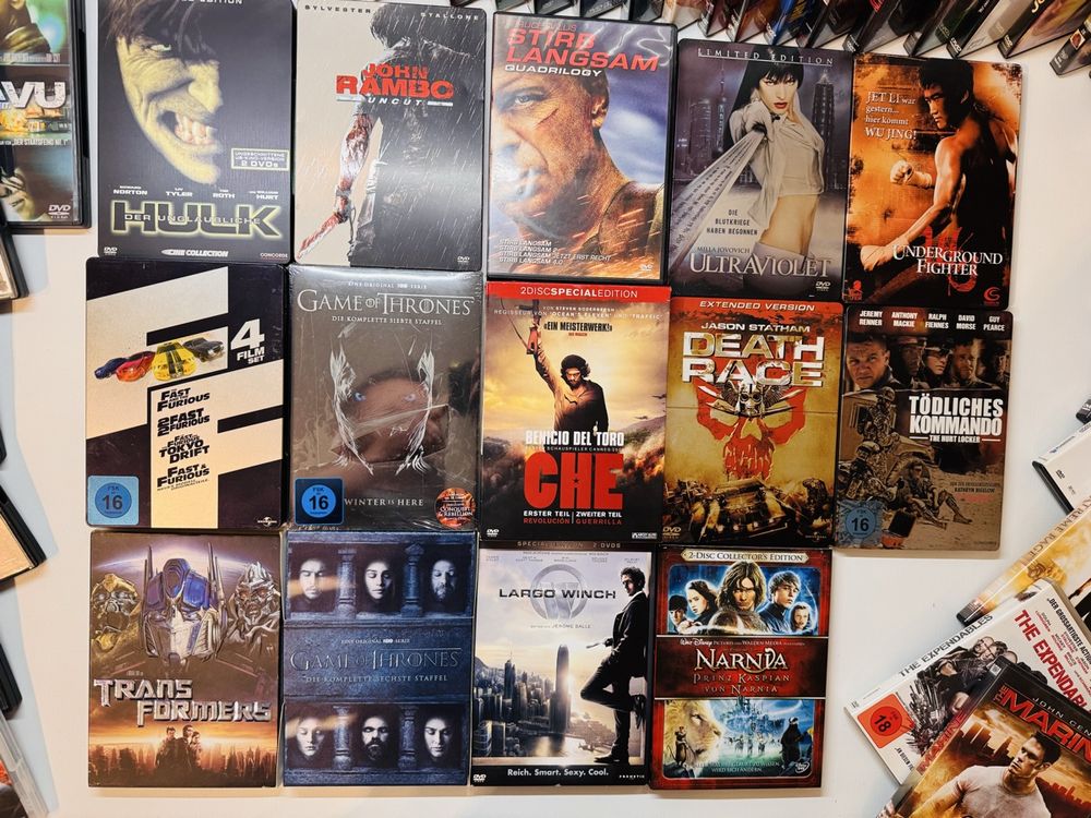 DVD-Lot – 58 Filme Action Sci-Fi Thriller Special Editions… (Gebraucht ...