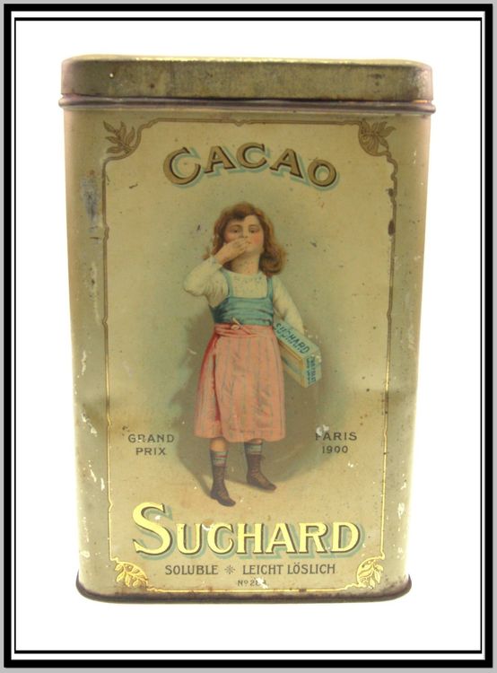 PH. Suchard Neuchâtel CACAO Blechbüchse / -dose mit Deckel (Gebraucht ...