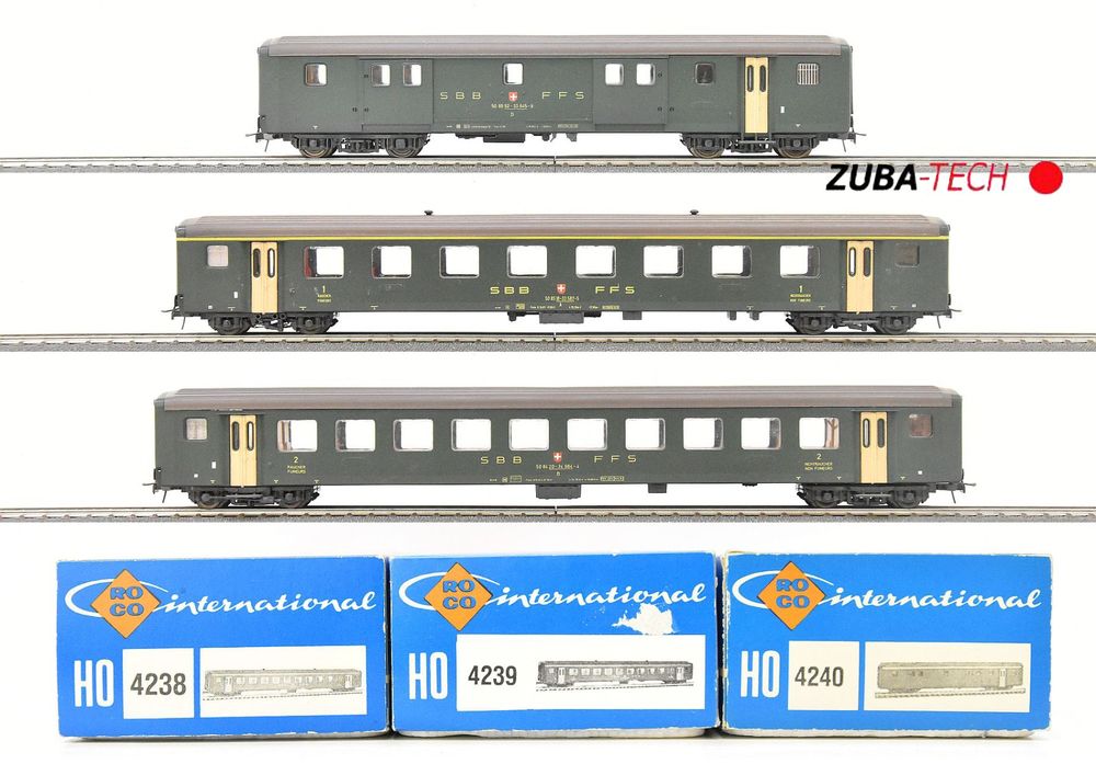 3x Roco EW II Personenwagen der SBB H0 GS mit OVP | Kaufen auf Ricardo
