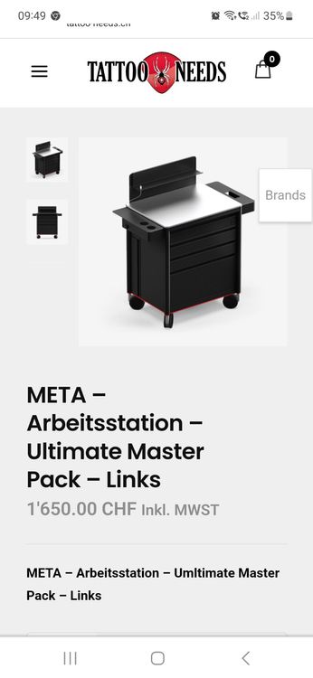 Tattoo Workstation META | Kaufen auf Ricardo