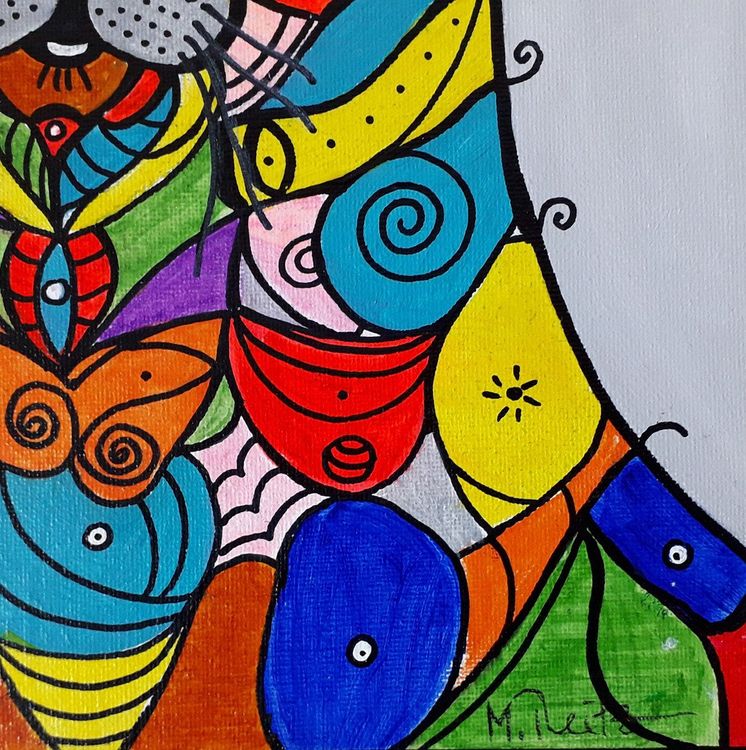 Gemälde Pop Art Kätzchen Künstler: Manuela Reitz (Neu und ...