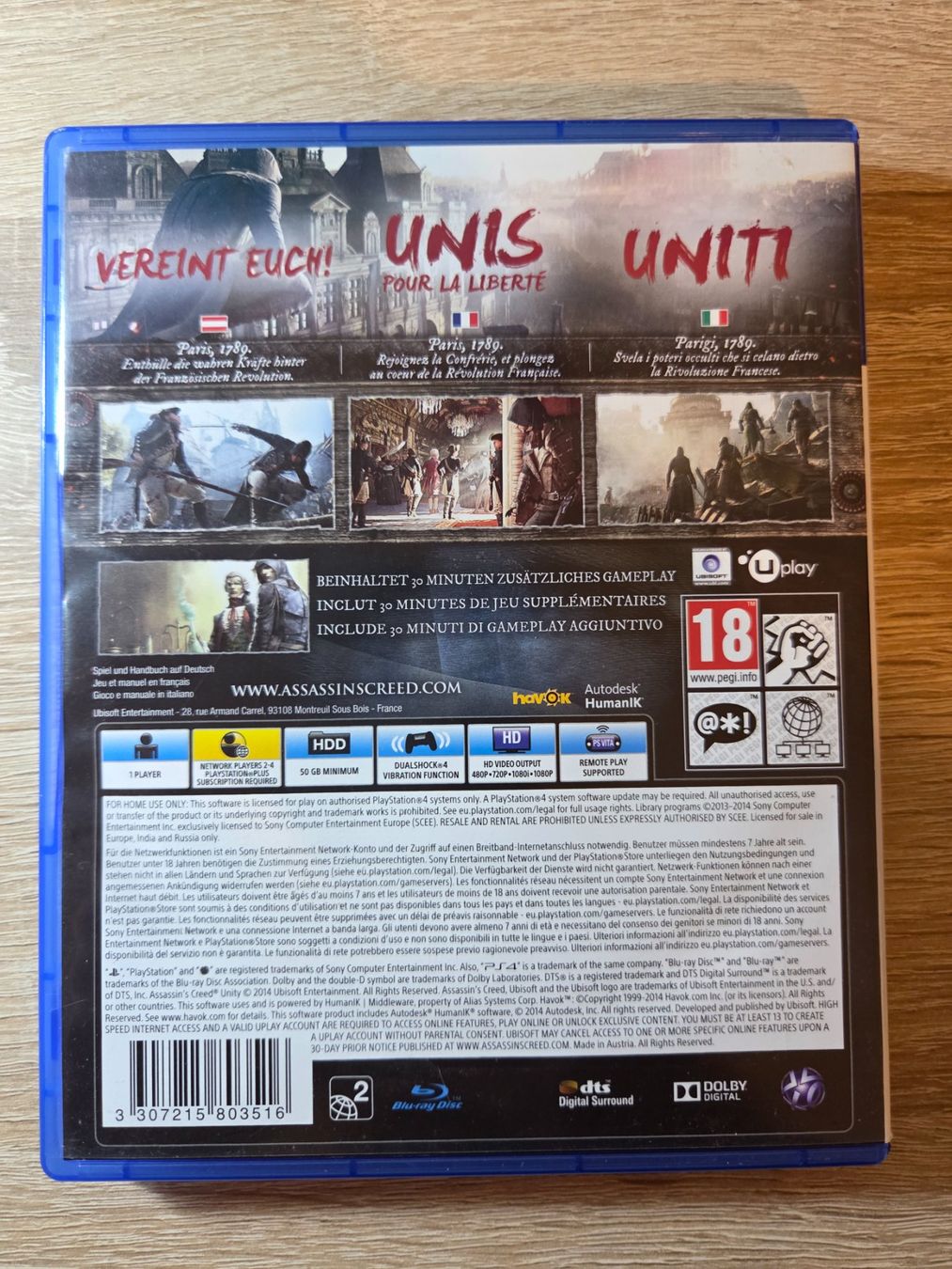 Assassin's Creed Unity (Multilanguage) - PS4 (Gebraucht) in Carouge GE für CHF 6.9 – mit ...