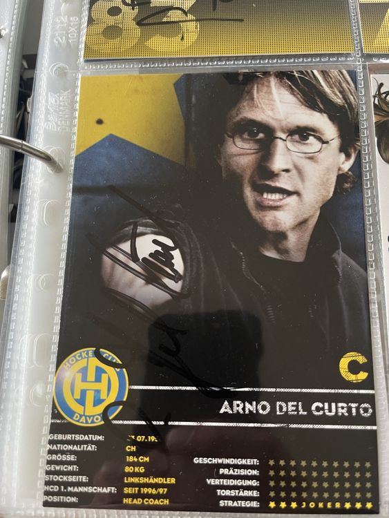 Signierte Arno Del Curto Karte HCD Davos | Kaufen auf Ricardo