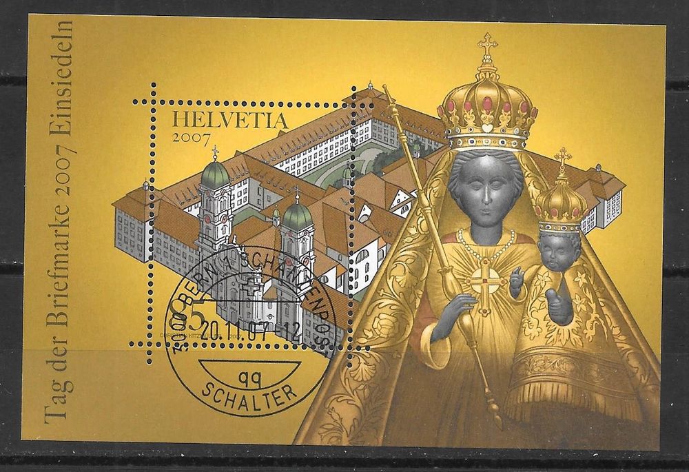 Sonderblock 1257 Kloster Einsiedeln ET Bern 20.11.2007 (Neu (gemäss Beschreibung)) in Olten für ...