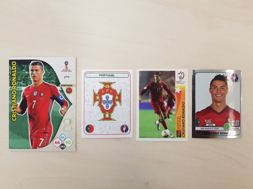 4 x Panini Sticker CR7 CRISTIANO RONALDO | Kaufen auf Ricardo