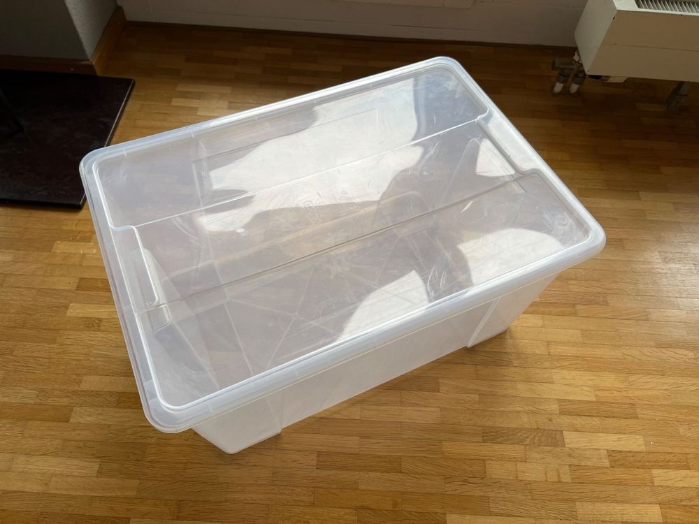 Ikea Samla Box mit Deckel, transparent, Plastikbox 45l 2 Stk | Kaufen auf Ricardo