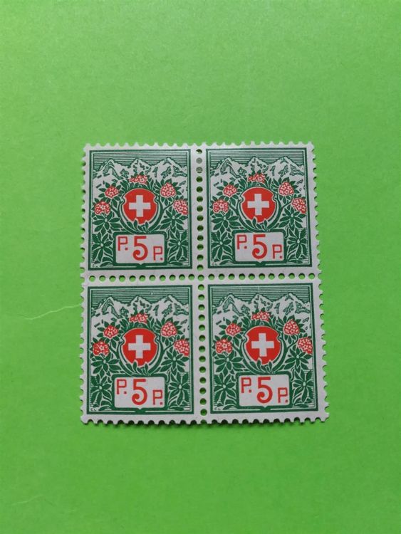 Nr. 11B, Porto Freiheitsmarken Viererblock /3192 (Neu (gemäss Beschreibung)) in Obfelden für CHF ...