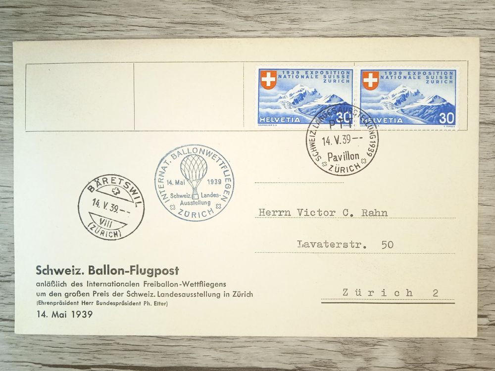 TR65 Enveloppe + Timbre Suisse 1939 | Kaufen auf Ricardo