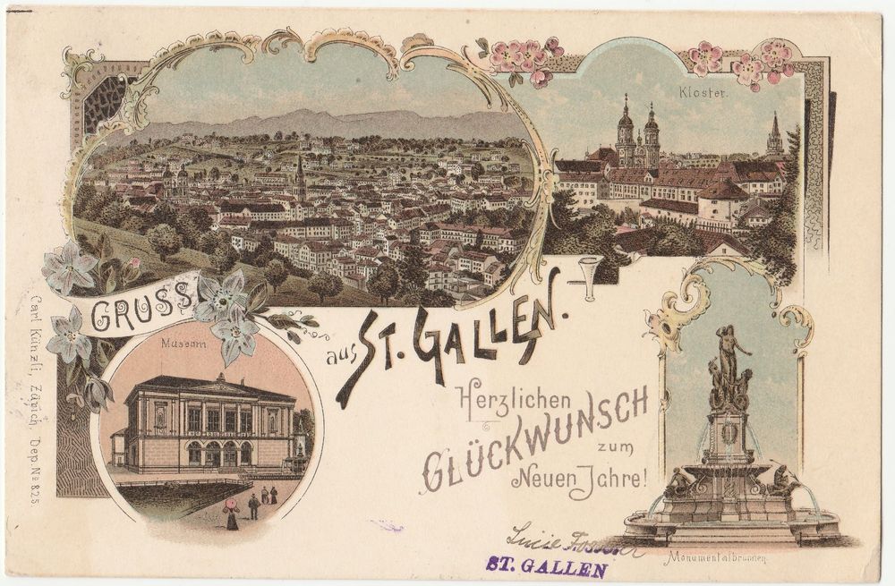 Gruss aus St. Gallen / 1896 | Kaufen auf Ricardo