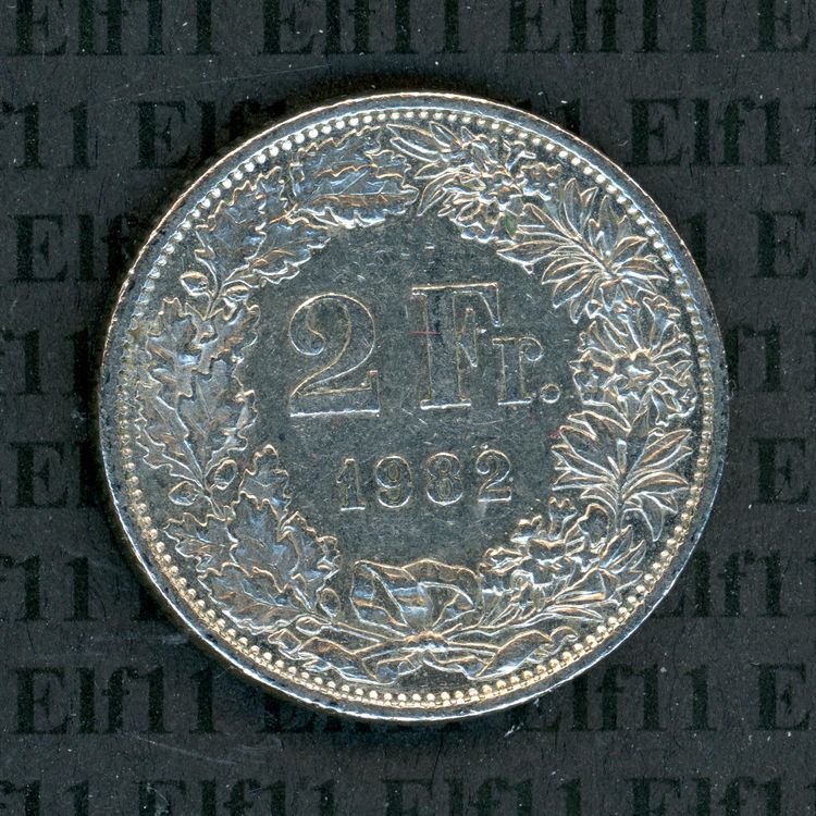 CHF___2.00 1982 -vz 2 Franken (Gebraucht) in Widnau für CHF 5 – mit Lieferung auf Ricardo kaufen