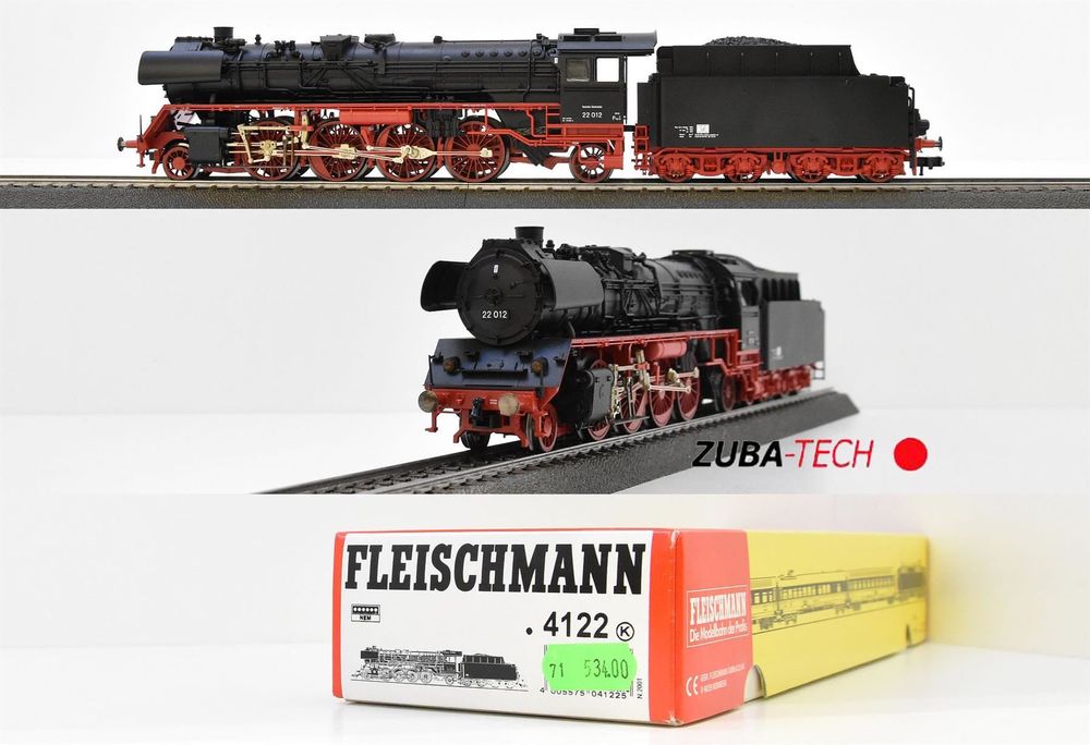 Fleischmann 4122 Dampflok BR 22 DR H0 GS (Neu (gemäss Beschreibung)) in ...