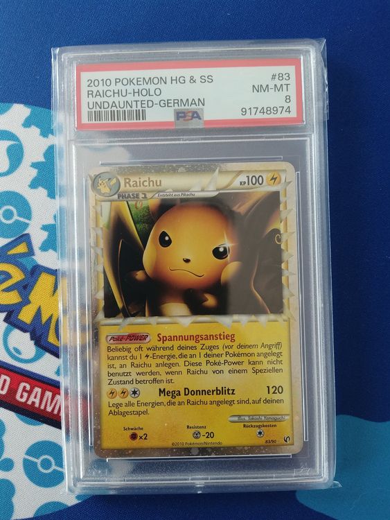 Raichu Prime PSA 8 - Unerschrocken 2010 (Neu (gemäss Beschreibung)) in ...