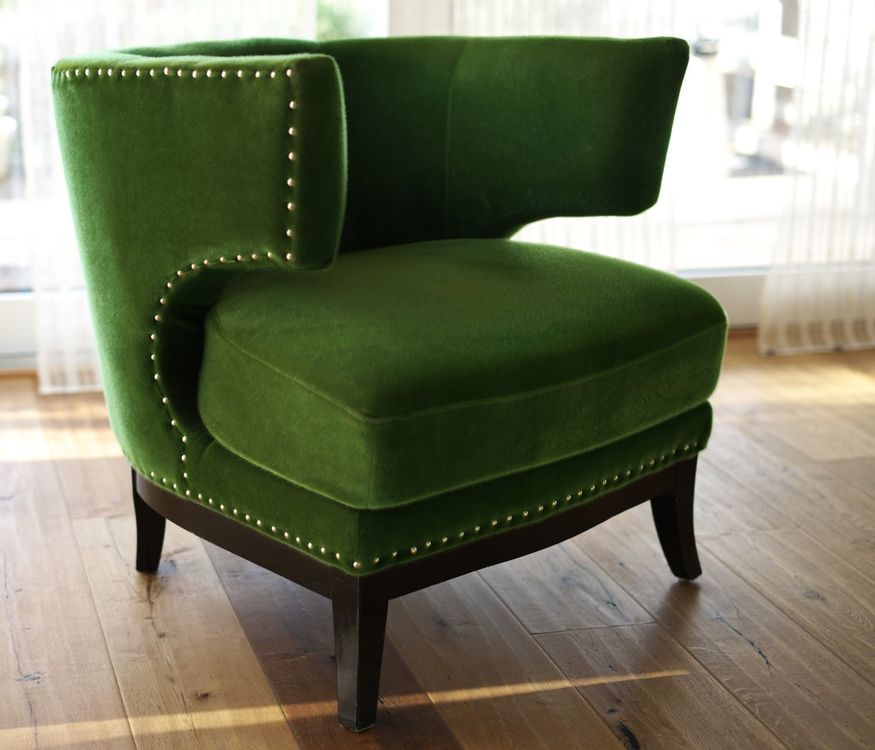 KARE Design Clubsessel Sessel Velours Club Armchair Art Deco (Gebraucht ...