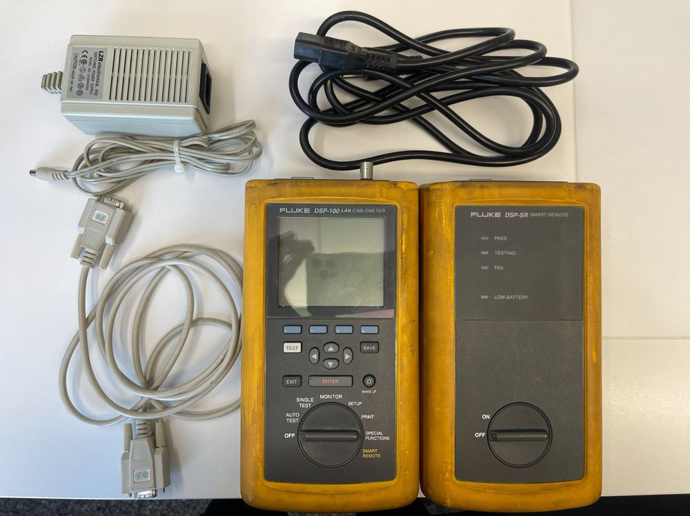 FLUKE DSP-100 Lan Cablemeter + DSP-SR Smart Remote | Kaufen auf Ricardo