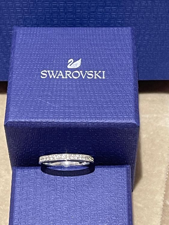 SWAROVSKI RING WEISS SILBER GR.58 FUNKELTRAUM | Kaufen auf Ricardo