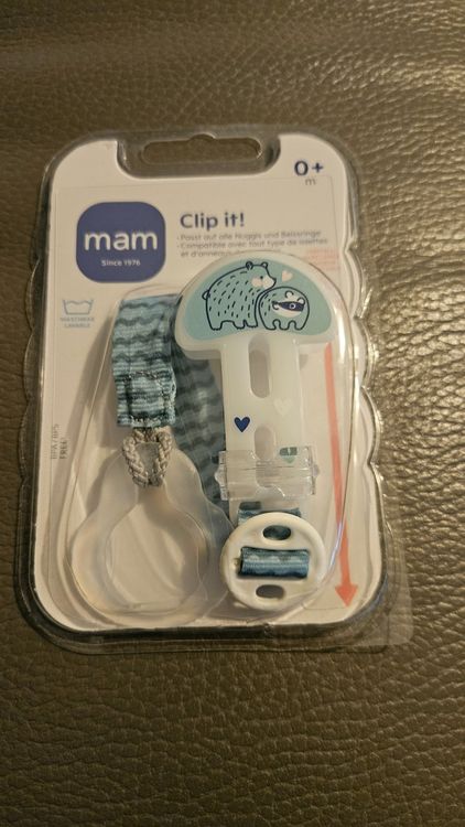 Clip it catenella porta ciuccio Mam (nuova) (Nuovo e nell'imballaggio ...