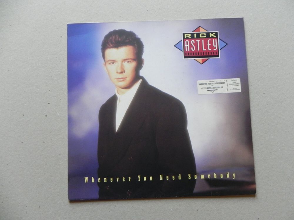 LP brit. Pop Sänger Rick Astley 1987 Whenever you.. & Poster (Gebraucht ...