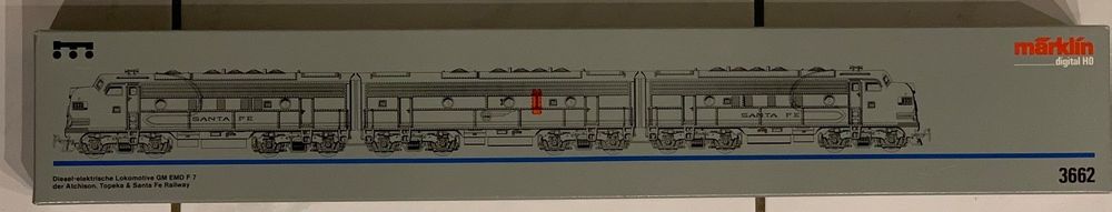 Märklin 3662 GM EMD F7 der Atchison,Topeka & SantaFe Railway (Neu ...