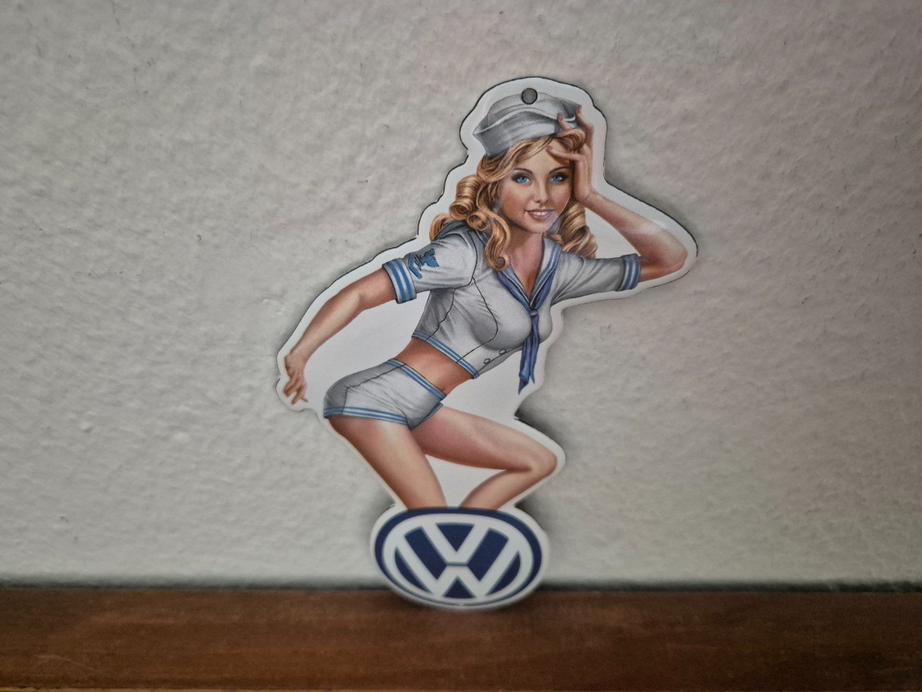Emailschild VW Auto Service Logo Werkstatt Emaille Schild (Neu (gemäss ...