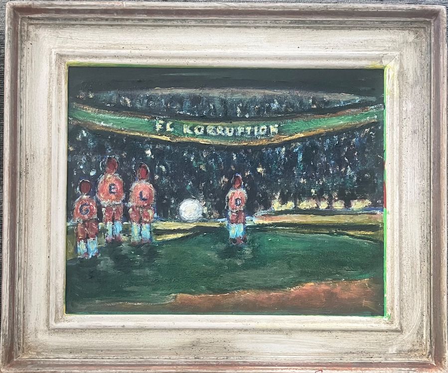 Lech Klekot (1953) „FC Korruption“ Gemälde (Gebraucht) in für CHF 20 ...