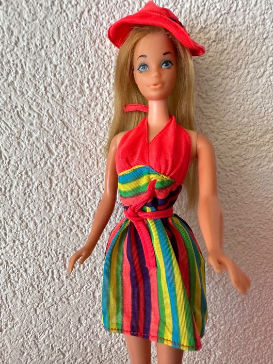 Vintage Barbie in outfit 1974 #7817 striped sunsuit | Kaufen auf Ricardo