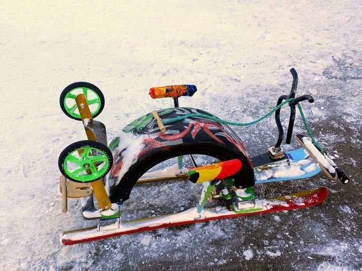 Bob Snow Fast Pisten-Schlitten Extreme Carvingski Erfindung (Gebraucht ...