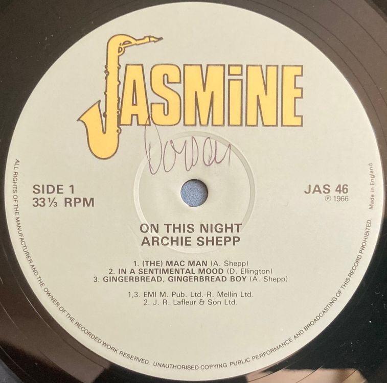 ARCHIE SHEPP - ON THIS NIGHT (Gebraucht) in Poliez-Pittet für CHF 7 ...