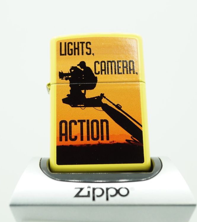 ZIPPO® LIGHTS, CAMERA, ACTION - PRINT - 2016 - UNGEZÜNDET | Kaufen auf ...