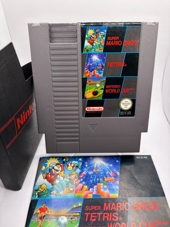 NES - 3 in 1 Super Mario Bros / Tetris / World Cup ( mit Anl (Gebraucht ...