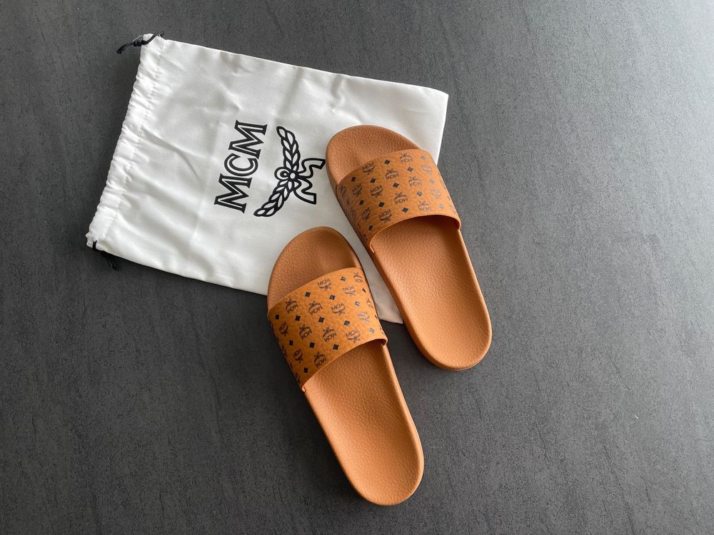 MCM Sandalen / MCM LOGO GROUP M.SLIDE - Badesandale (Gebraucht) in ...