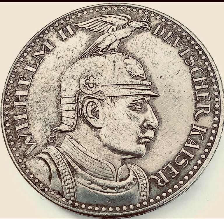 5 Mark 1913 Kaiserreich Karl Götze Probe Münze (Gebraucht) in ...