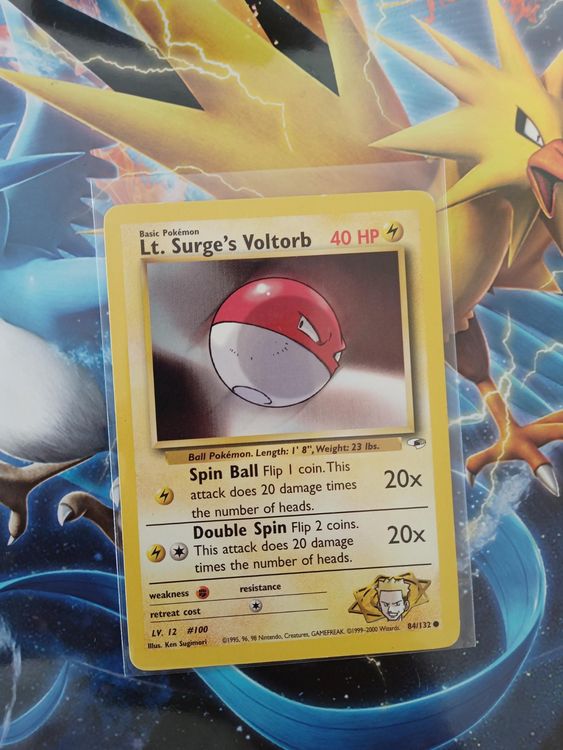 Lt. Surge's Voltorb - Vintage Pokémon TCG Karte | Kaufen auf Ricardo