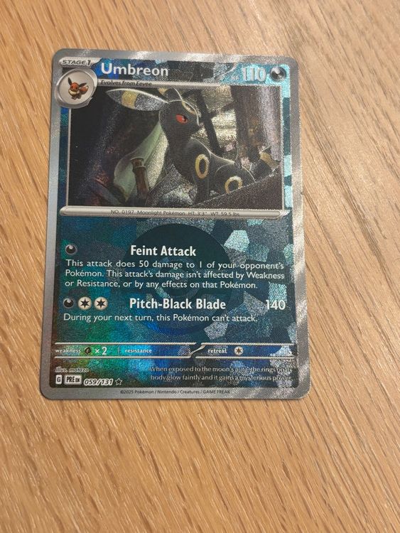 Umbreon Pokeball Reverse 059/131 Prismatic Evolutions (Neu (gemäss Beschreibung)) in Mellingen ...