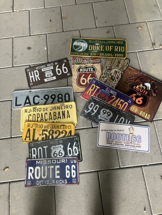 14 Stück Schilder Auto und Route 66 (Gebraucht) in Birmensdorf ZH für ...