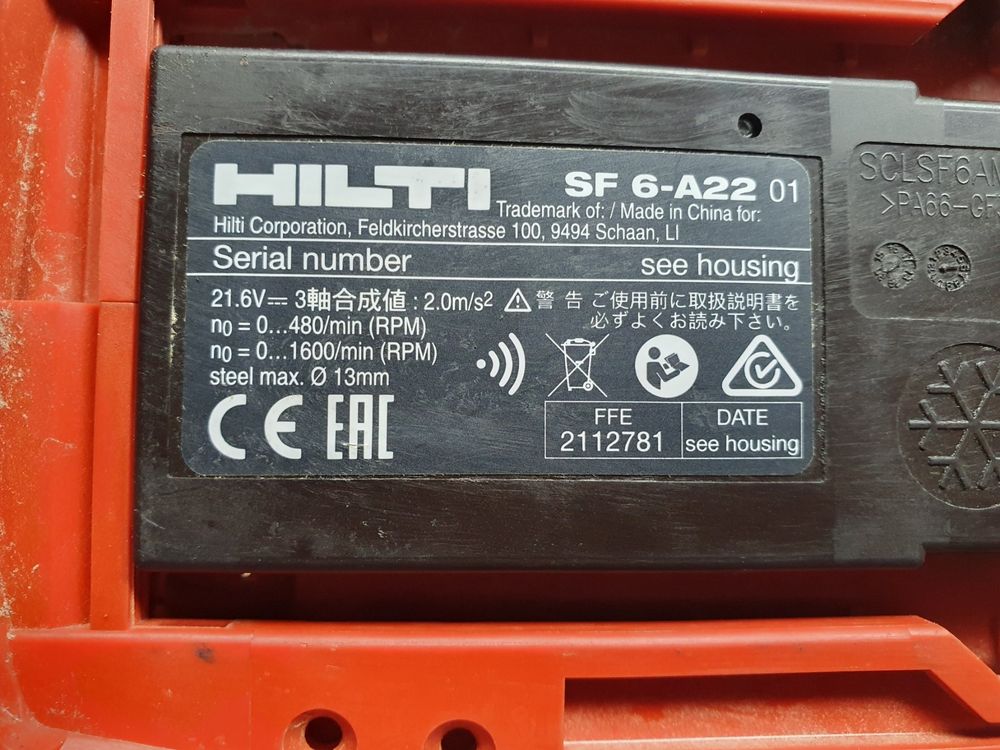 Hilti Akkuschrauber SF 6-A22 Leider Defekt (Defekt) in Reutigen für CHF 22 – mit Lieferung auf ...