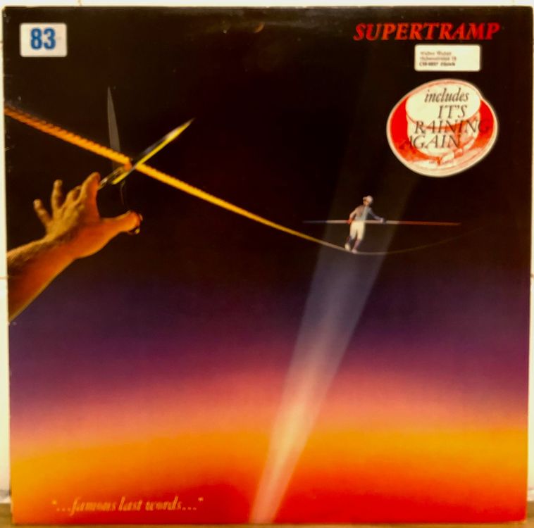 Supertramp - Famous Last Words // LP: VG++; Sleeve: VG+ | Kaufen auf ...
