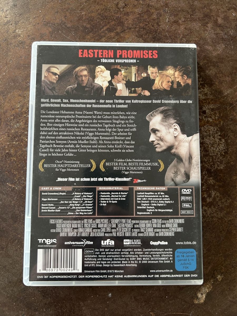 Eastern Promises - Cronenberg - DVD (Gebraucht) in Winterthur für CHF 2 ...