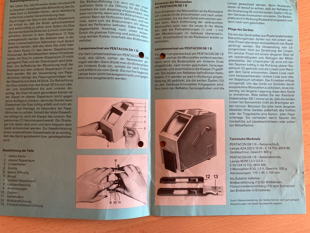 Dia-Sichter/ Dia-Sichtgerät /Pentacon DB1 | Kaufen auf Ricardo