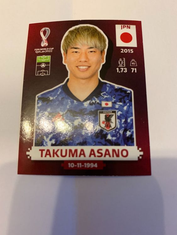 Panini WM 2022 Takuma Asano JAP 15 (Gebraucht) in Reinach BL für CHF 0.3 – mit Lieferung auf ...