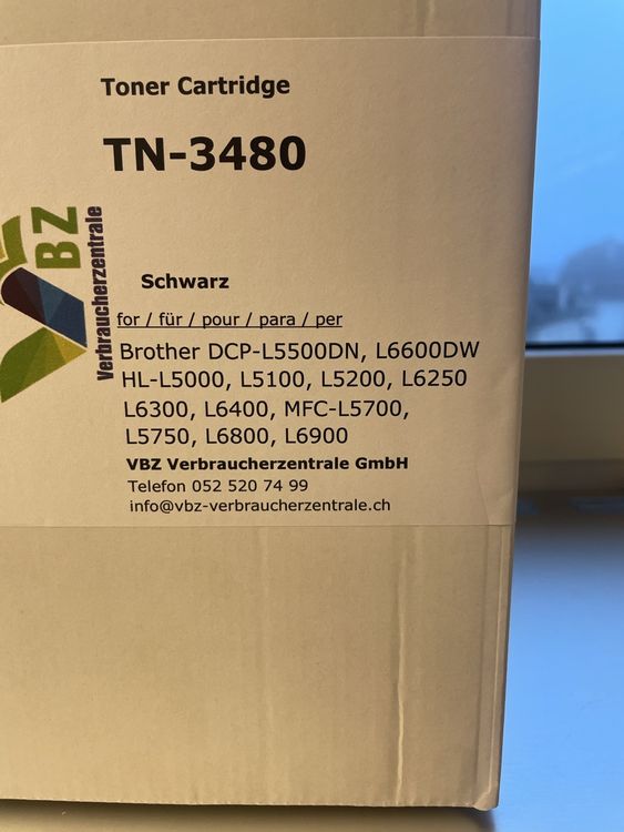 Brother Toner TN-3480 Schwarz - Top Zustand, neuwertig! (Neu und ...