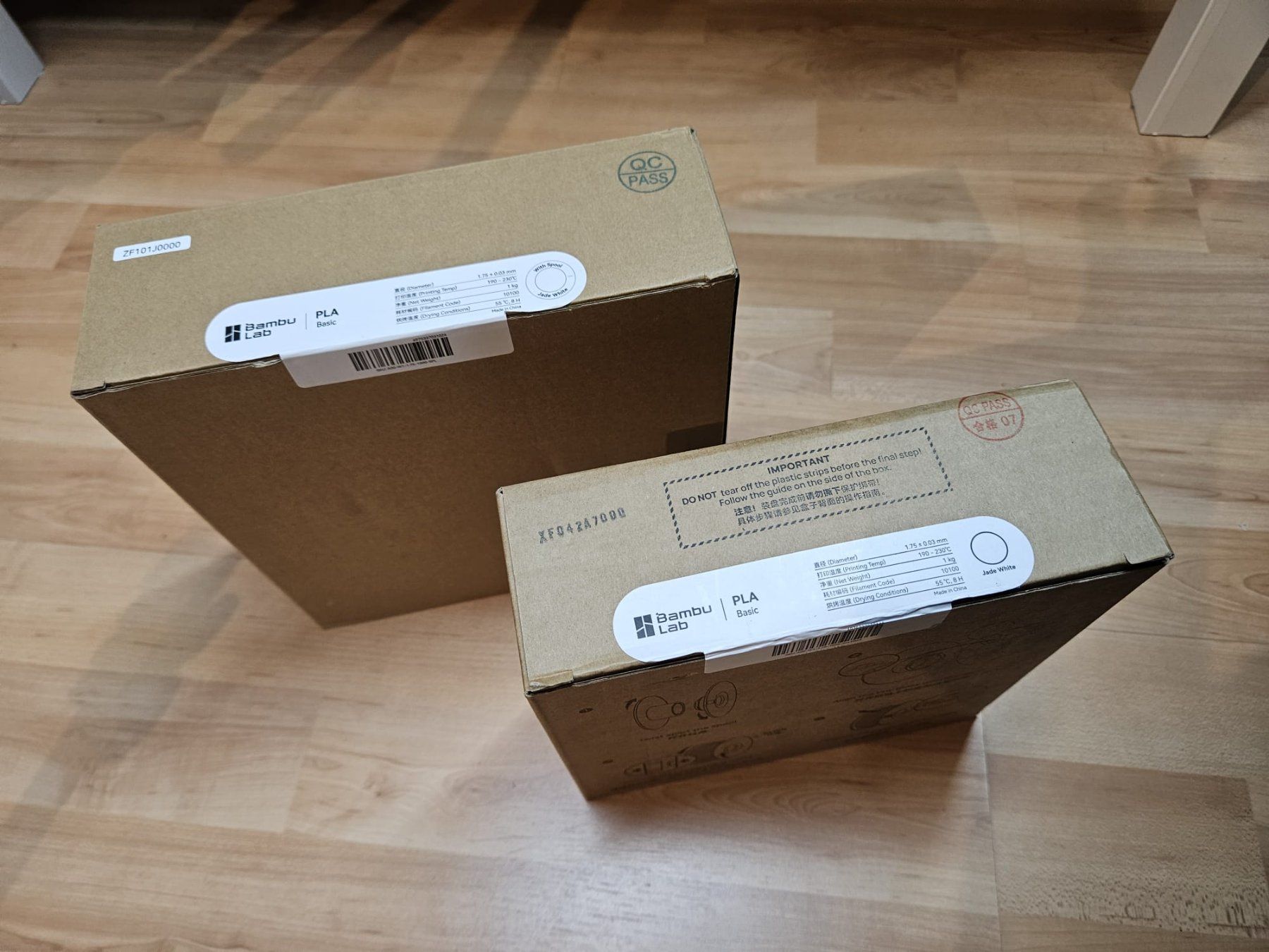 Bambu Lab PLA Basic Jade White (1kg mit Spuhle + 1kg Refill) (Neu und ...